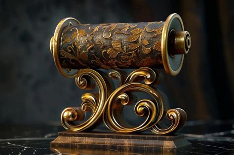 A Trophy Designed To Resemble A Scroll Symbolizing Premium Ai