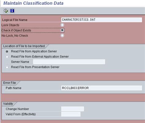 Loading Material Master Characteristics With Lsmw Direct Input Method