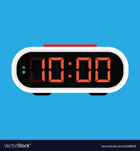 digital alarm clock vector