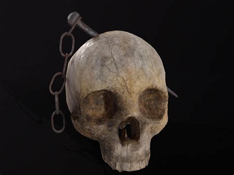 Impaled Skull 3d Model By Clockworkcreations