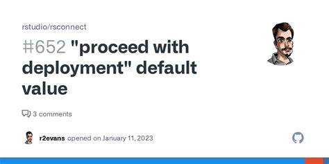Proceed With Deployment Default Value Issue 652 Rstudio