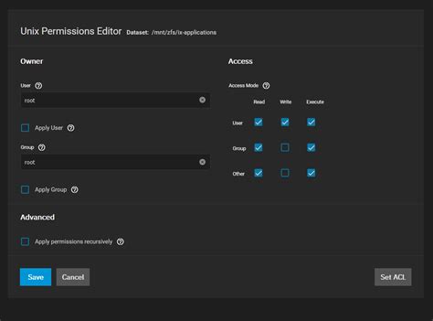 Permissions Issue From Ix Apps Folder Truenas General Truenas Community Forums