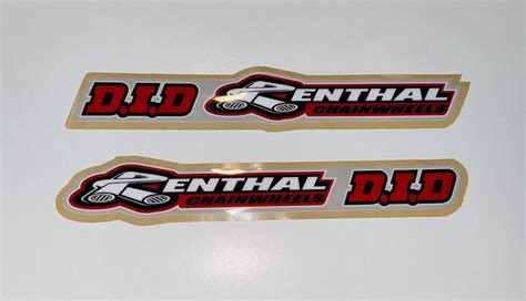 2 Renthal Did Universal Swingarmshroud Weather Proof Decals Sticker