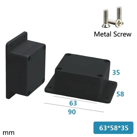 Abs 방수 전자 안전 케이스 플라스틱 상자 블랙 와이어 접속 배선함 플라스틱 정리함 Ip67 방수 인클로저