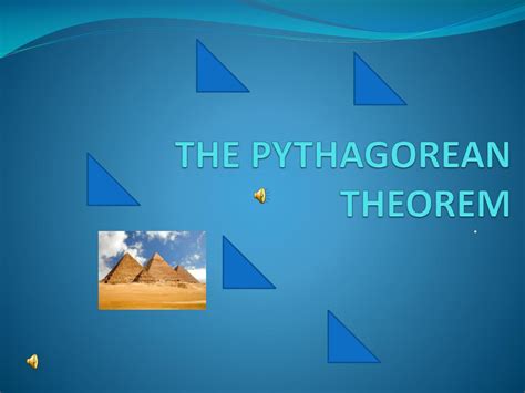 PPT THE PYTHAGOREAN THEOREM PowerPoint Presentation Free Download ID 1843413