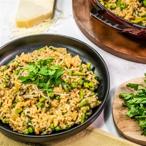 Miso Spring Veggie Risotto