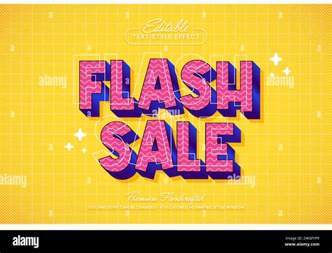 Playful 3d Vector Text Effect Graphic Style Editable Vector Headline And Title Template Stock