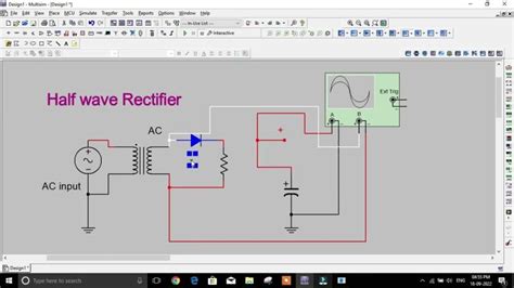 Aman Bharti On Linkedin Simulation Of Half Wave Rectifier Circuit Using Multisim Half Wave…