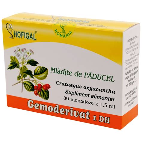 Germoderivat Mladite Paducel 30 Fiole X 15ml Hofigal Drmax Farmacie