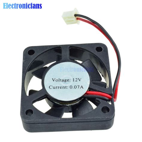 【must Have】2pcs Black 2 Pin 12v 40mm X 10mm 4010 Brushless Dc Fan Pc