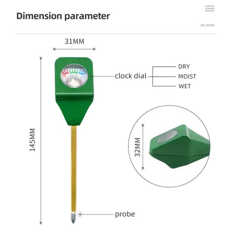 Soil Moisture Sensor Meter Hygrometer Soil Tester With Metal Probe No Battery Required Galorezone