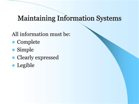 Ppt Maintaining Information Systems Powerpoint Presentation Free