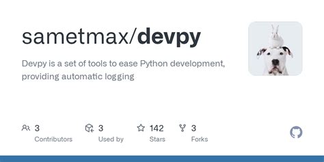 Github Sametmaxdevpy Devpy Is A Set Of Tools To Ease Python