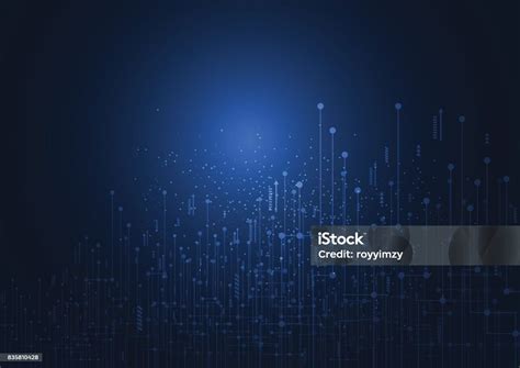 추상적인 기술 빅 데이터 시각화입니다 미래 공간 Infographic입니다 정보 미적 배경 디자인입니다 벡터 일러스트 레이 션 가상현실에 대한 스톡 벡터 아트 및 기타