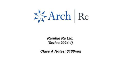 Arch Re Sponsored Ramble Re Ltd Series 2024 1 Class A Notes