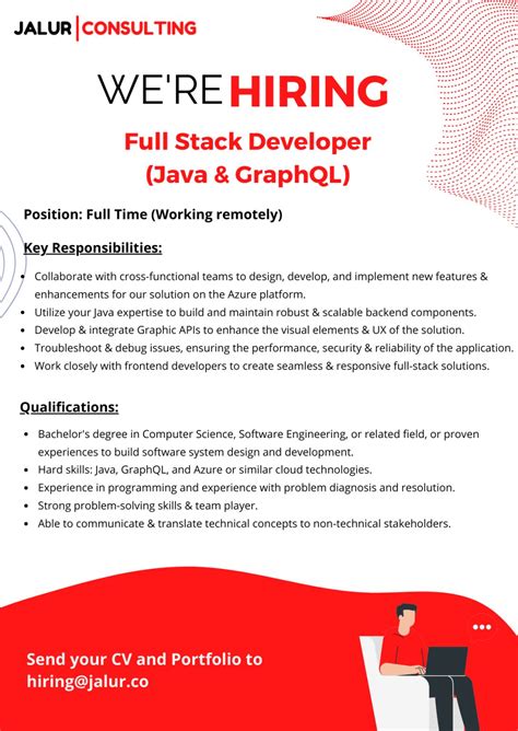 Jalur Consulting On Linkedin Itopportunity Fullstackdeveloper Javadeveloper Graphql
