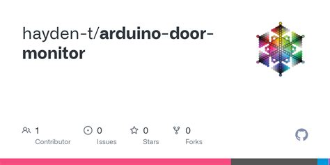 GitHub Hayden T Arduino Door Monitor
