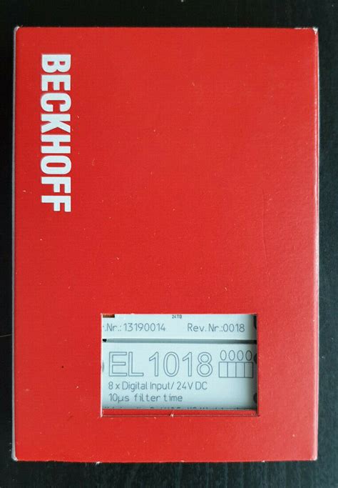 Beckhoff EtherCAT 8 Channel Digital Input Module India Ubuy