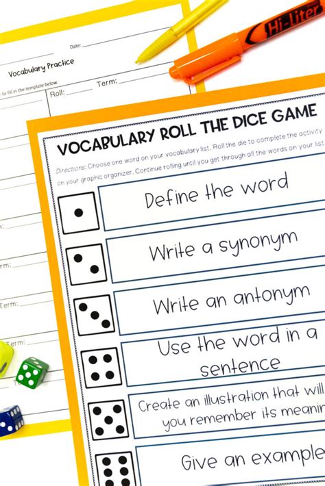 Fun Vocabulary Activities To Use With Any Word List Teaching Muse