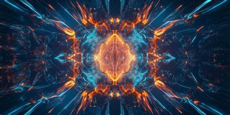 A Glowing Futuristic Ai Powered Neuromorphic Computing Network