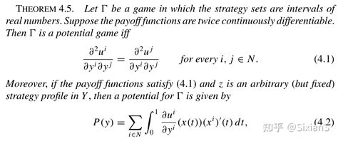 Potential Functionpotential Games势博弈势函数 学习笔记 知乎