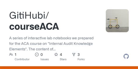 GitHub GitiHubi CourseACA A Series Of Interactive Lab Notebooks We Prepared For The ACA