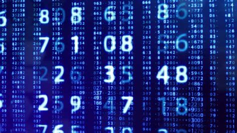 3d Loop Background Concept Of Digital Data Processing Calculation And Visualization Of