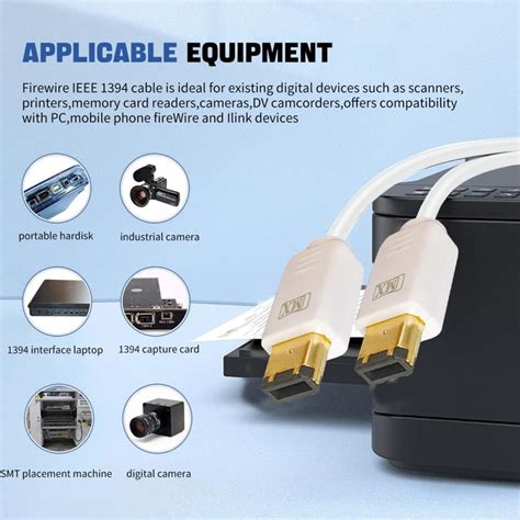 Mx Firewire Ieee 1394 6 Pin Male To Ieee 1394 6 Pin Male Cord 1 5 Meters Mx Mdr Electronics