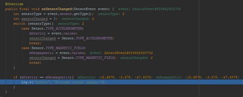 Java Android Sensorgettype Check Sometimes Incorrect Stack Overflow