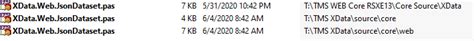 Cant Find Unit Xdatawebjsondataset Tms Web Core Tms Support Center