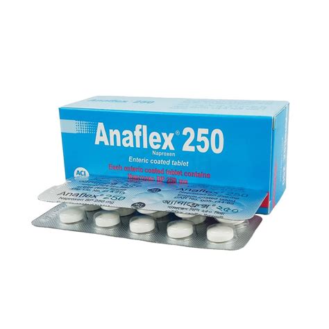 Anaflex 250mg Tablet অ্যানাফ্লেক্স ২৫০ মিগ্রা ট্যাবলেট Arogga