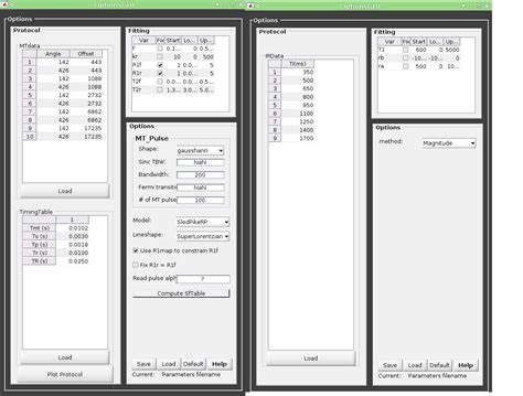 Graphical User Interface GUI QMRLab Documentation