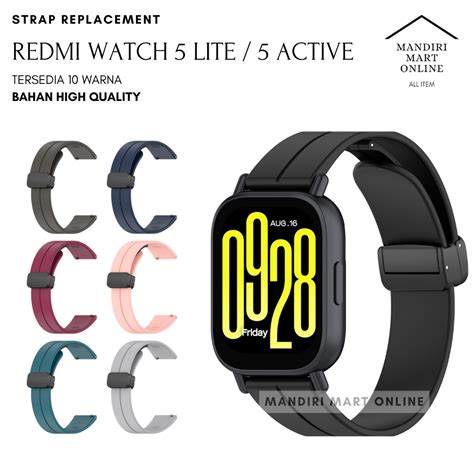 Jual Strap Redmi Watch Active Redmi Watch Lite Silicone Magnetic Buckle Strap Smartwatch