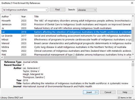 Endnote And Word Endnote 21 For Windows Libguides At University Of Newcastle Library