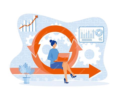 Premium Vector | Agile project management abstract agile approach software development company
