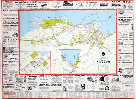 The New Authentic Map Of Nelson Including Tahunanui Stoke And Richmond