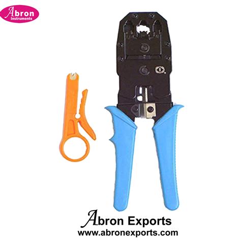 Electronic Component Spare Network Cable Making Tool Crimping With 10 Pc Rj11 Lan Wire Abron Ae