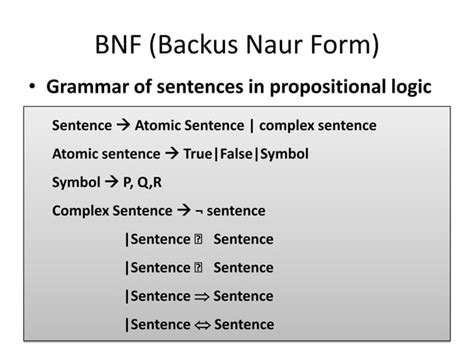 propositional logic and inference pptx
