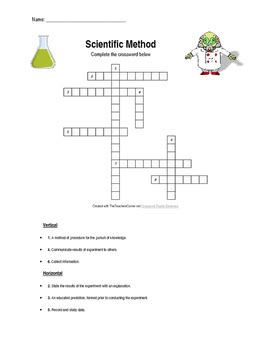 Scientific Method Crossword Puzzle By Teague S Science TpT