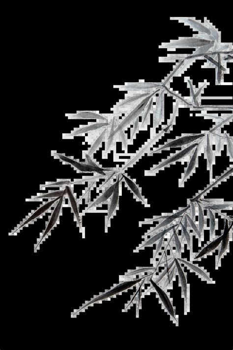 水墨竹林中式古典竹子竹叶png素材 花瓣网