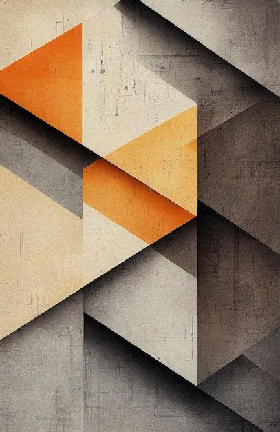 Premium Ai Image Abstract Artistic Vintage Grunge Background With Geometric Forms