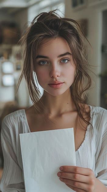 Premium Photo Ultra Cute Woman With Whiteboard