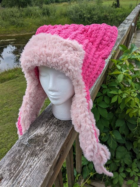 Kitty Trapper Hat Twisted Kitty Trapper Hat Etsy