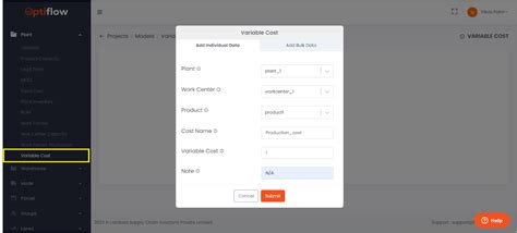 Variable Cost Lambda Scs