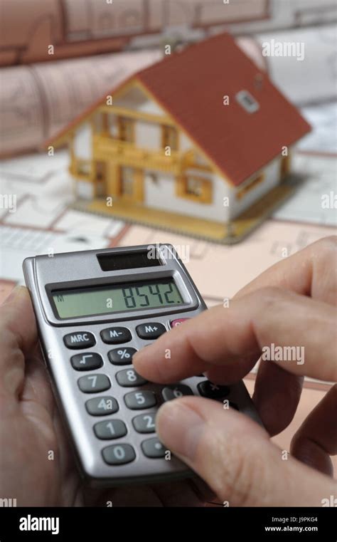 Architecture Architect S Plan Model House Hand Electronic Calculator
