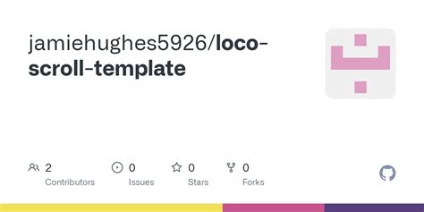 Github Jamiehughes Loco Scroll Template