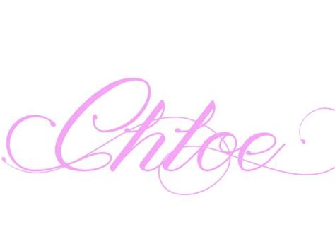 Chloe Cursive Name