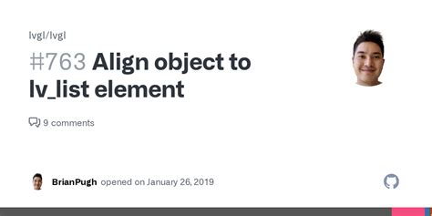 align object to lv list element · issue 763 · lvgl lvgl · github