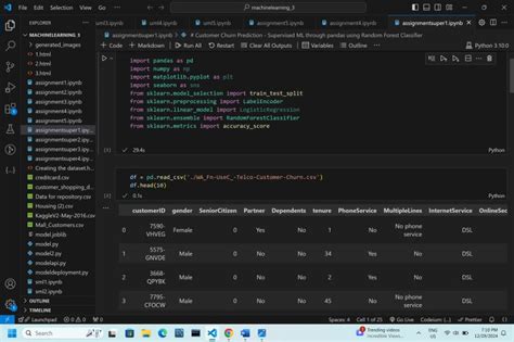 datascience machinelearning python customerchurnprediction