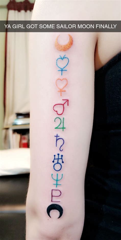 Sailor Moon Symbols Tattoo Sailor Moon Tattoo Sailor Moon Symbols